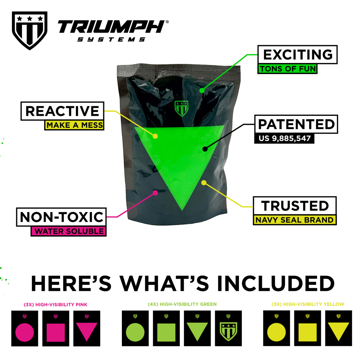 Bursting Targets: Pop Pack Shooting Targets - Triumph Systems