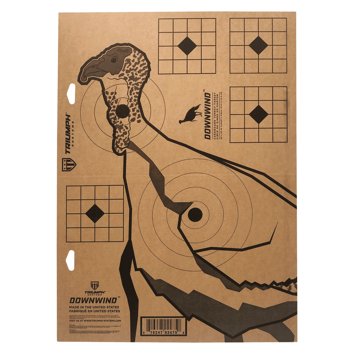 Hunting Targets: Downwind Cardboard Turkey Targets – Triumph Systems