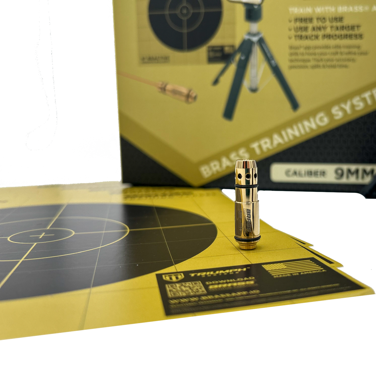 Triumph Systems Brass Dry Fire Laser Training System-Includes laser, t
