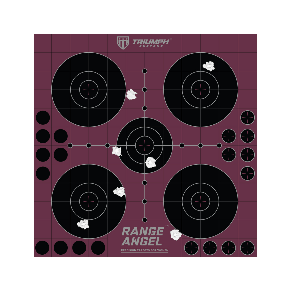 Range Angel 4" Adhesive Precision Shooting Targets for Women – Triumph ...