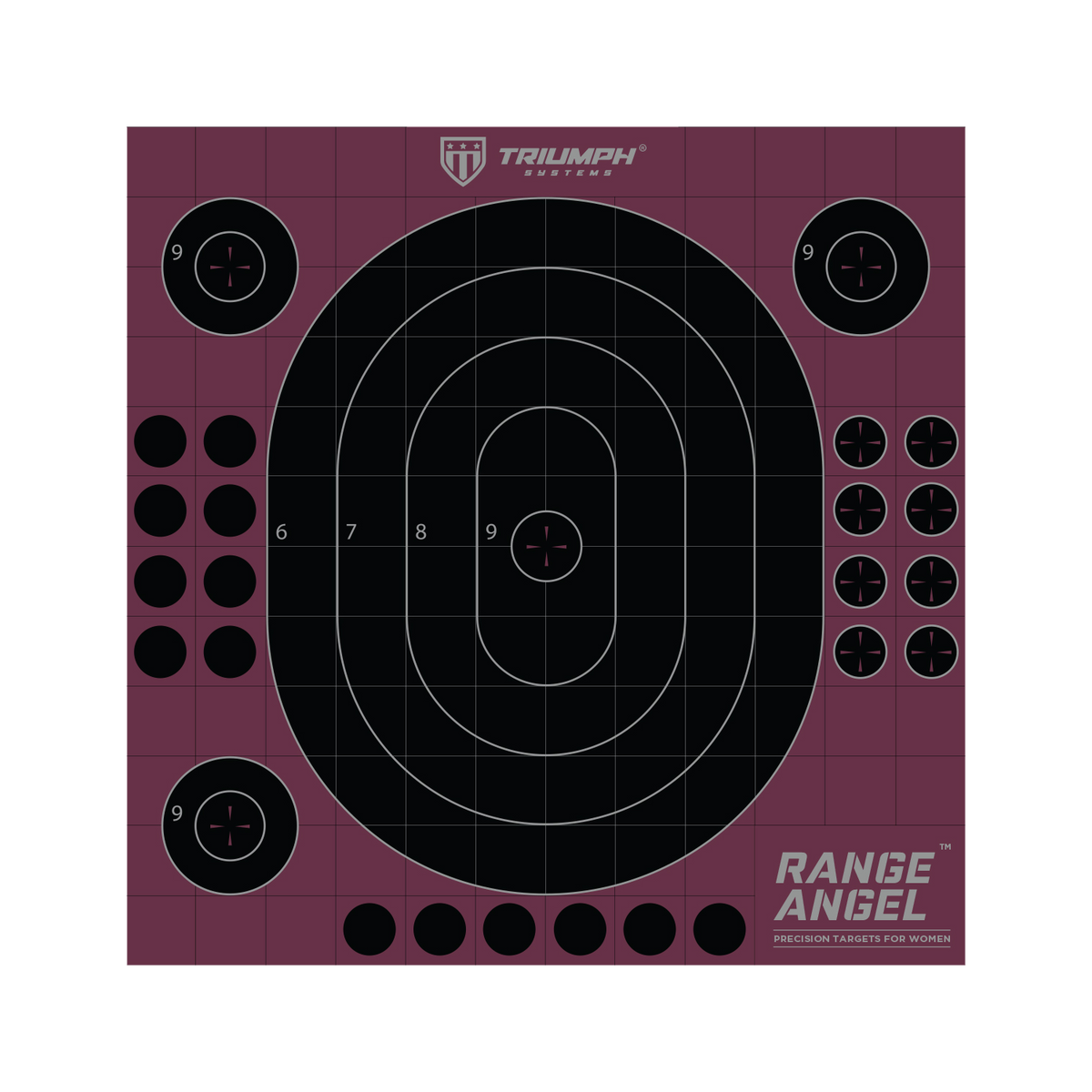 Shooting Targets : Range Angel 10 x 8" Precision Targets for Women ...