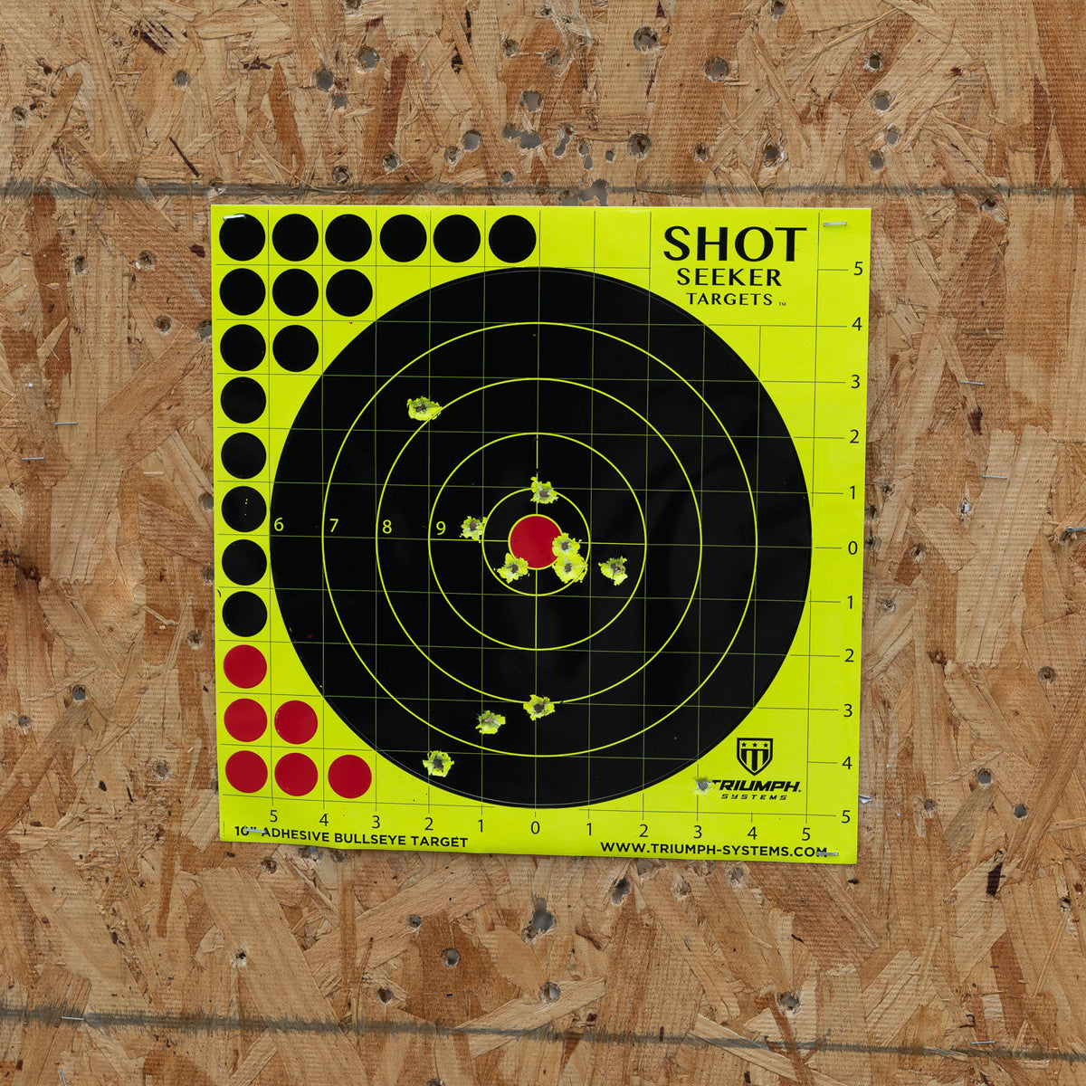 Reactive Targets: Shot Seeker 10-inch Adhesive Bullseye Targets ...