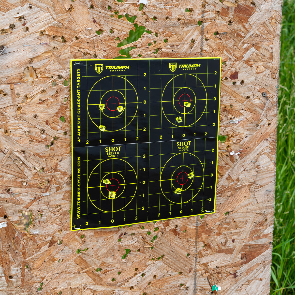 Reactive Targets: Shot Seeker 4" Adhesive Quadrant Bullseye Target ...